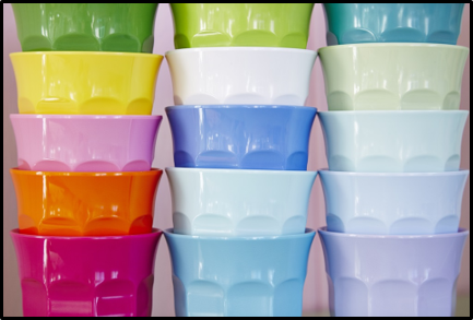 Colourful Melamine Cups from Rice Dk [*] - Vibrant Home