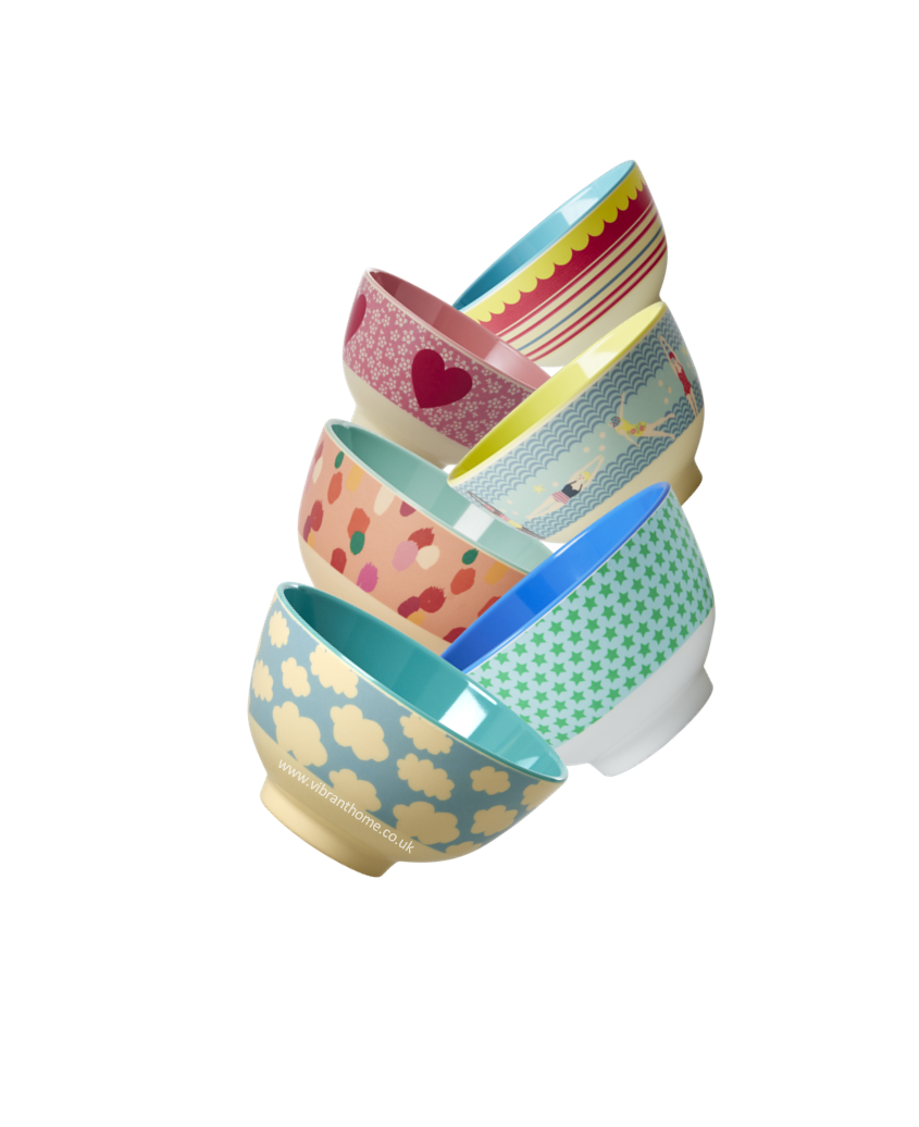 Colourful Melamine Bowls by Rice DK - Vibrant Home