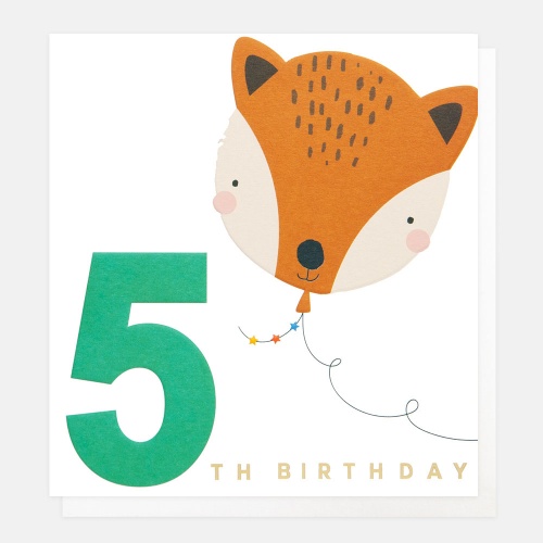 5rd Birthday Card by Caroline Gardner - Vibrant Home