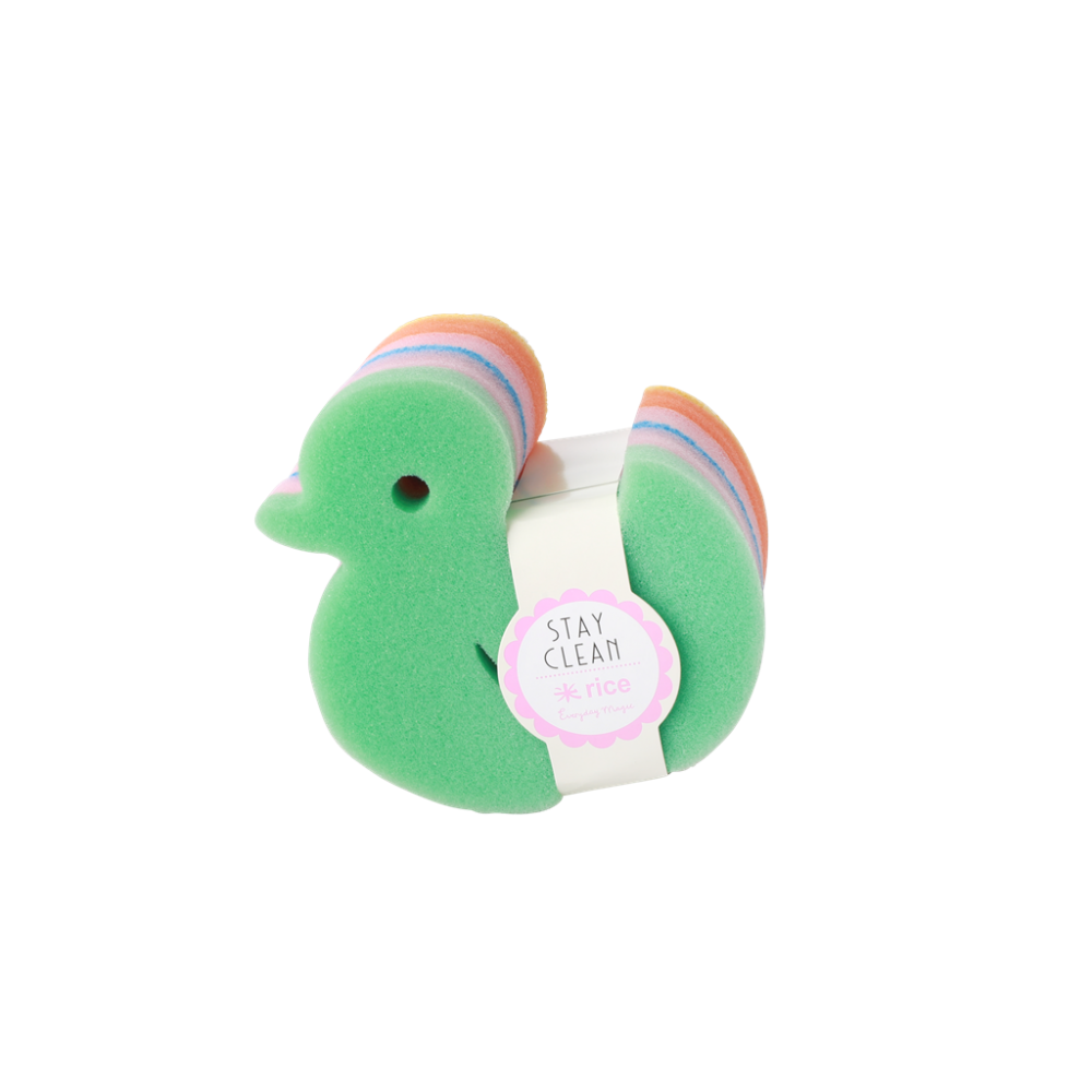Lion Shaped Wood Pulp Cleaning Sponges By Rice DK - Vibrant Home