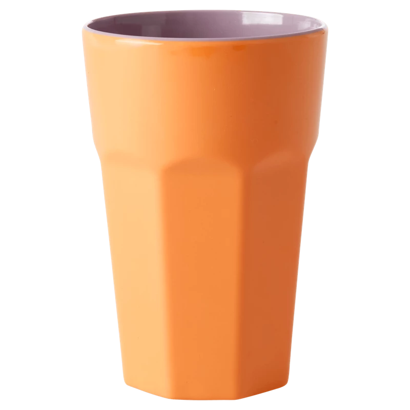 Apricot and Lavender Coloured Melamine Tall Cup By Rice DK - Vibrant Home