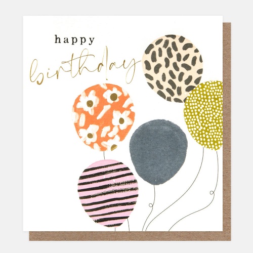 Balloons Birthday Card By Caroline Gardner - Vibrant Home