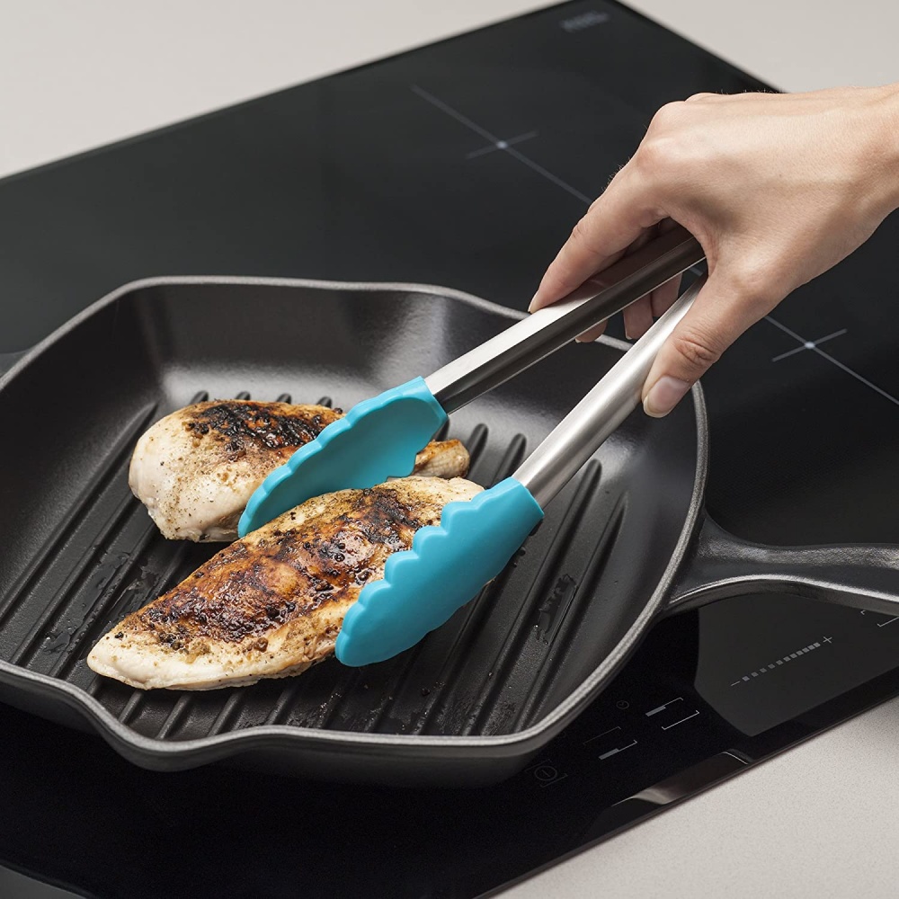 Silicone Non Stick Kitchen Tongs By CKS Zeal - Vibrant Home