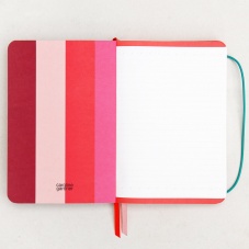 Red Jumble Print A5 Notebook with Ribbon Page Markers By Caroline ...