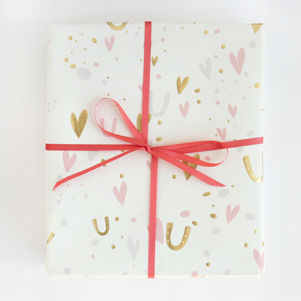 Confetti Wedding Print Wrapping Paper By Caroline Gardner - Vibrant Home