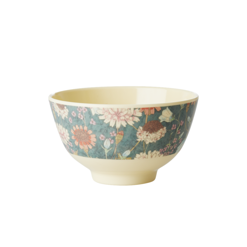 Fall Flower Print Small Melamine Bowl By Rice DK - Vibrant Home