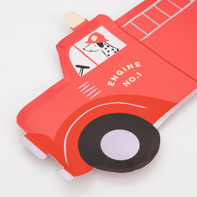 Fire Truck Paper Cups Set of 8 By Meri Meri - Vibrant Home