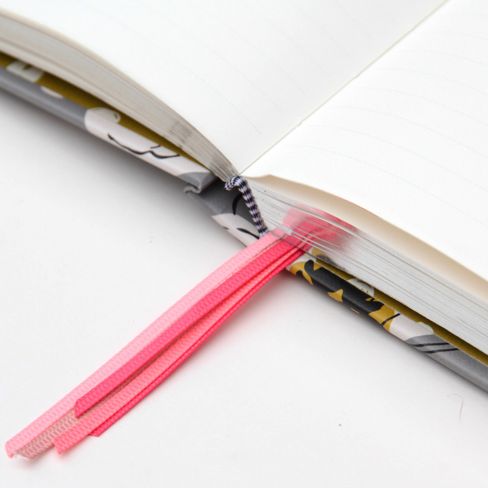 Floral Print Multi Ribbon Notebook By Caroline Gardner - Vibrant Home