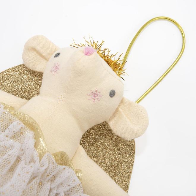 Gold Angel Mouse Christmas Tree Topper By Meri Meri - Vibrant Home