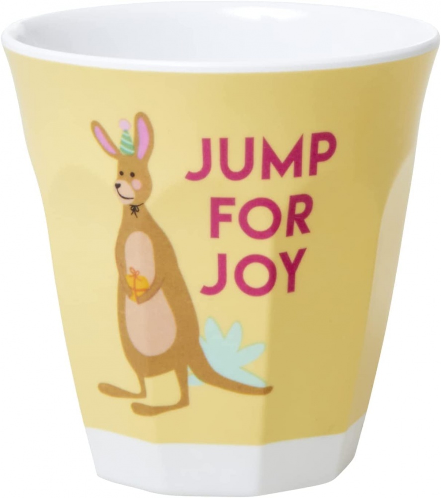 Kangaroo Print Kids Small Melamine Cup By Rice DK - Vibrant Home