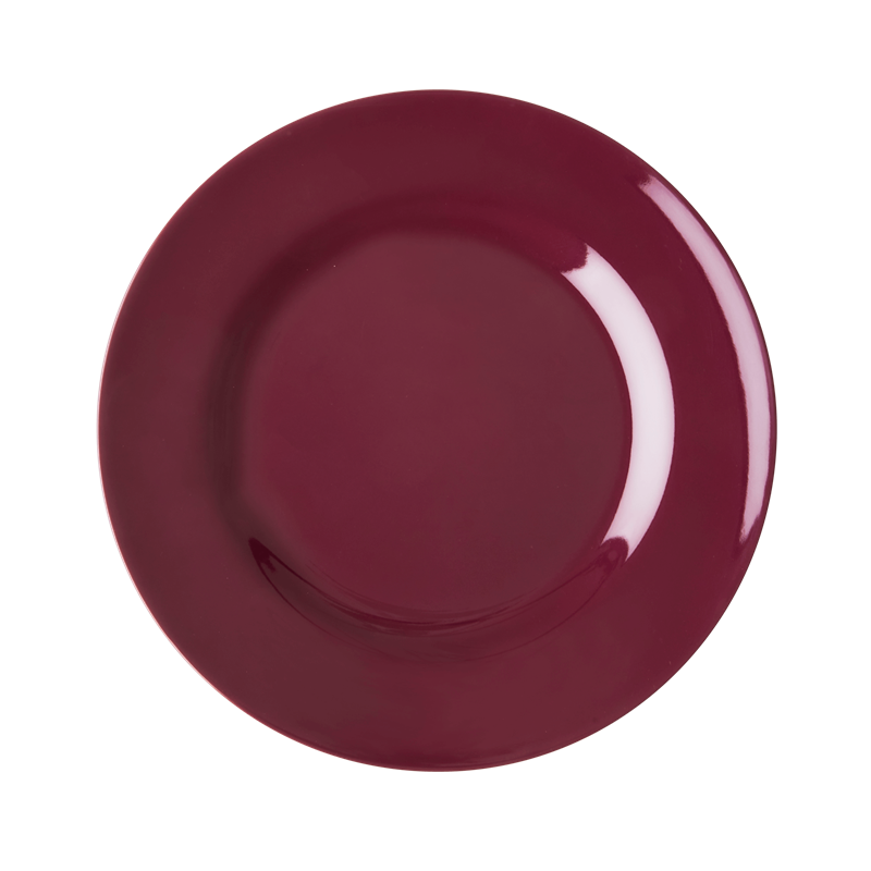Maroon Melamine Side Plate By Rice DK - Vibrant Home