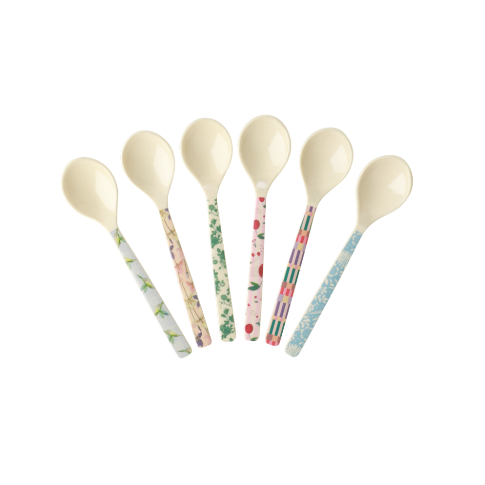 Lets Summer Print Melamine Teaspoons Rice DK - Vibrant Home