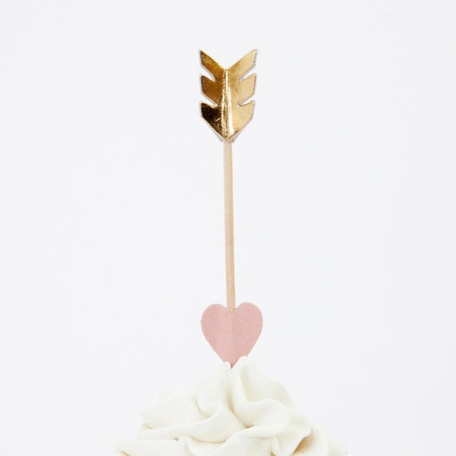 Valentines Heart Theme Cupcake Kit By Meri Meri - Vibrant Home