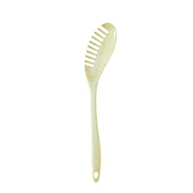 Melamine Pasta Serving Spoon Pink Flower Field Print By Rice DK ...