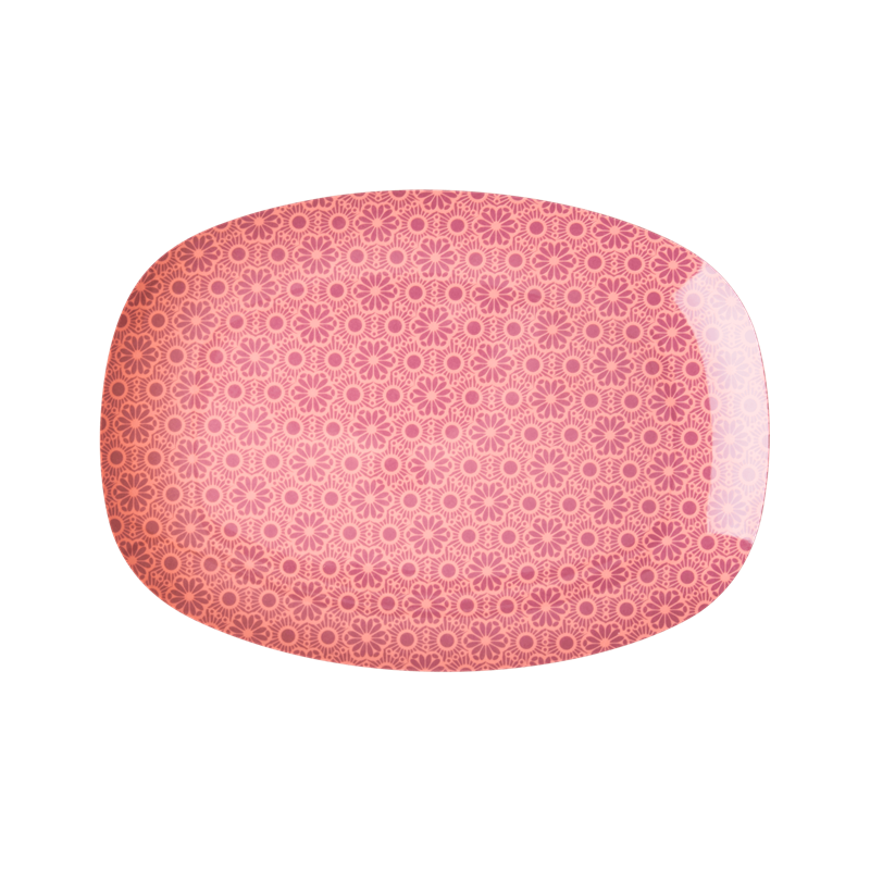 Pink Marrakesh Print Small Rectangular Melamine Plate By Rice DK ...