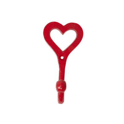 Red Heart Shaped Metal Hooks By Rice DK - Vibrant Home