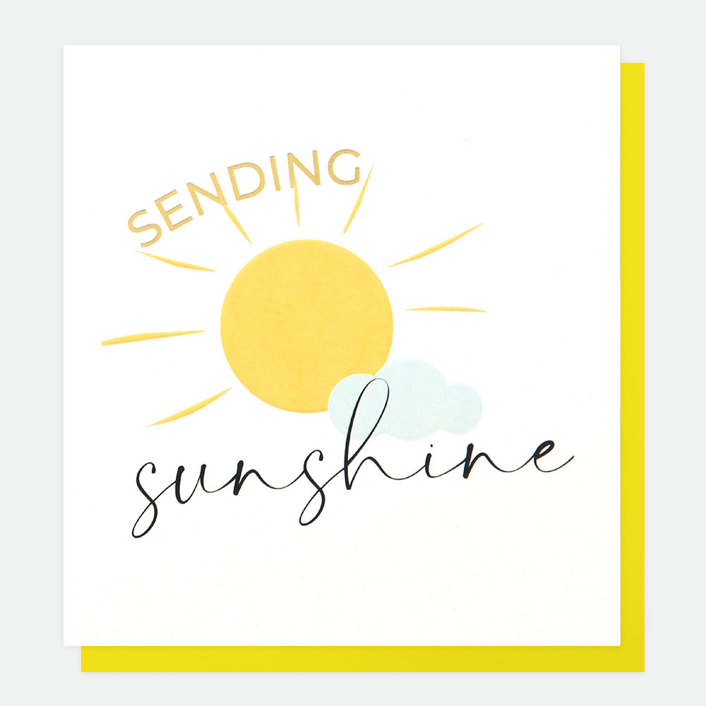 Sending Sunshine Greeting Card by Caroline Gardner - Vibrant Home