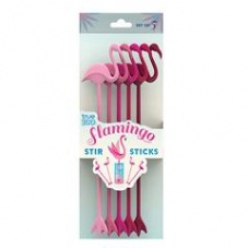Set of 5 Pink Flamingo Stir Sticks fun for all your summer cocktails ...
