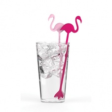 Set of 5 Pink Flamingo Stir Sticks fun for all your summer cocktails ...