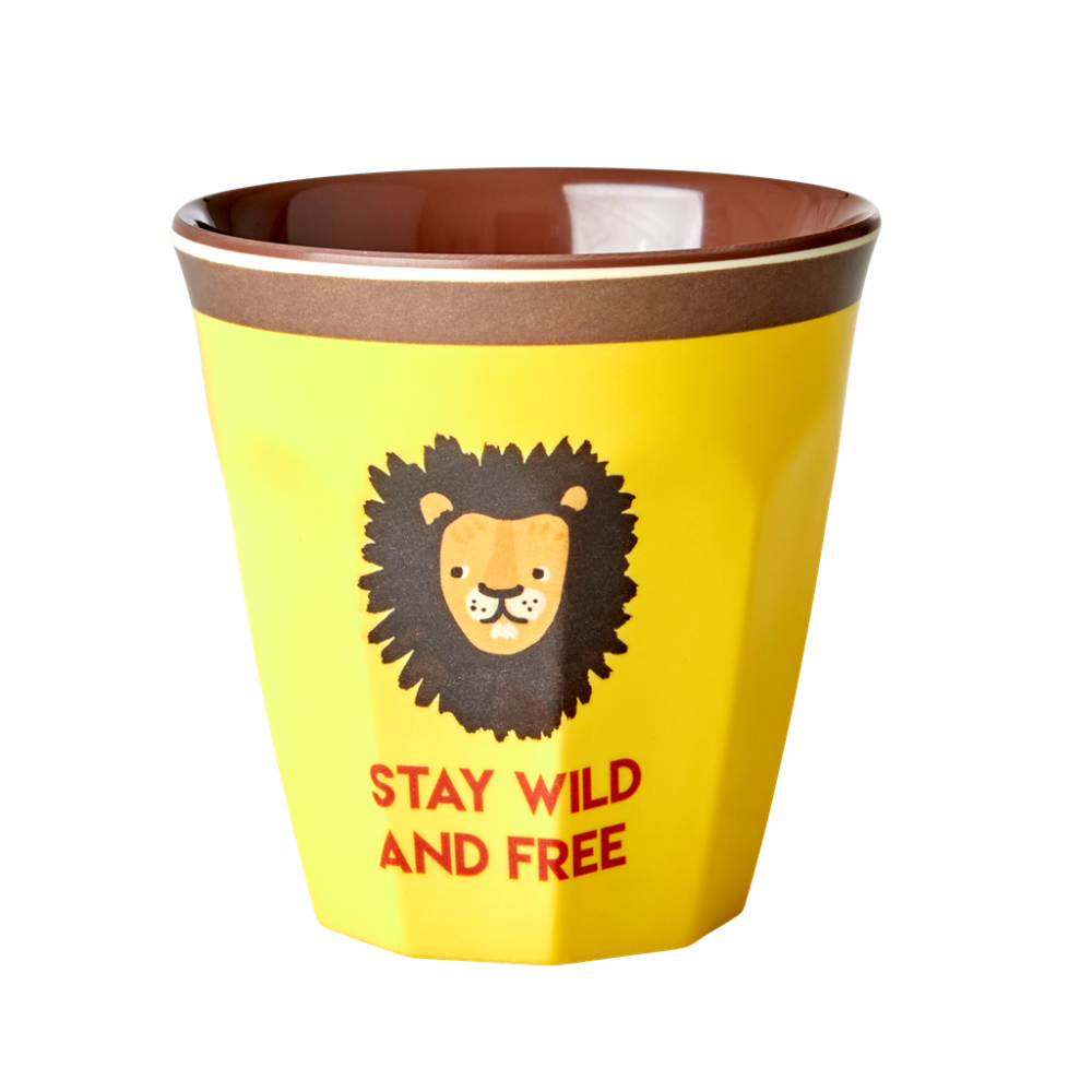 Yellow Lion Print Melamine Cup By Rice DK - Vibrant Home