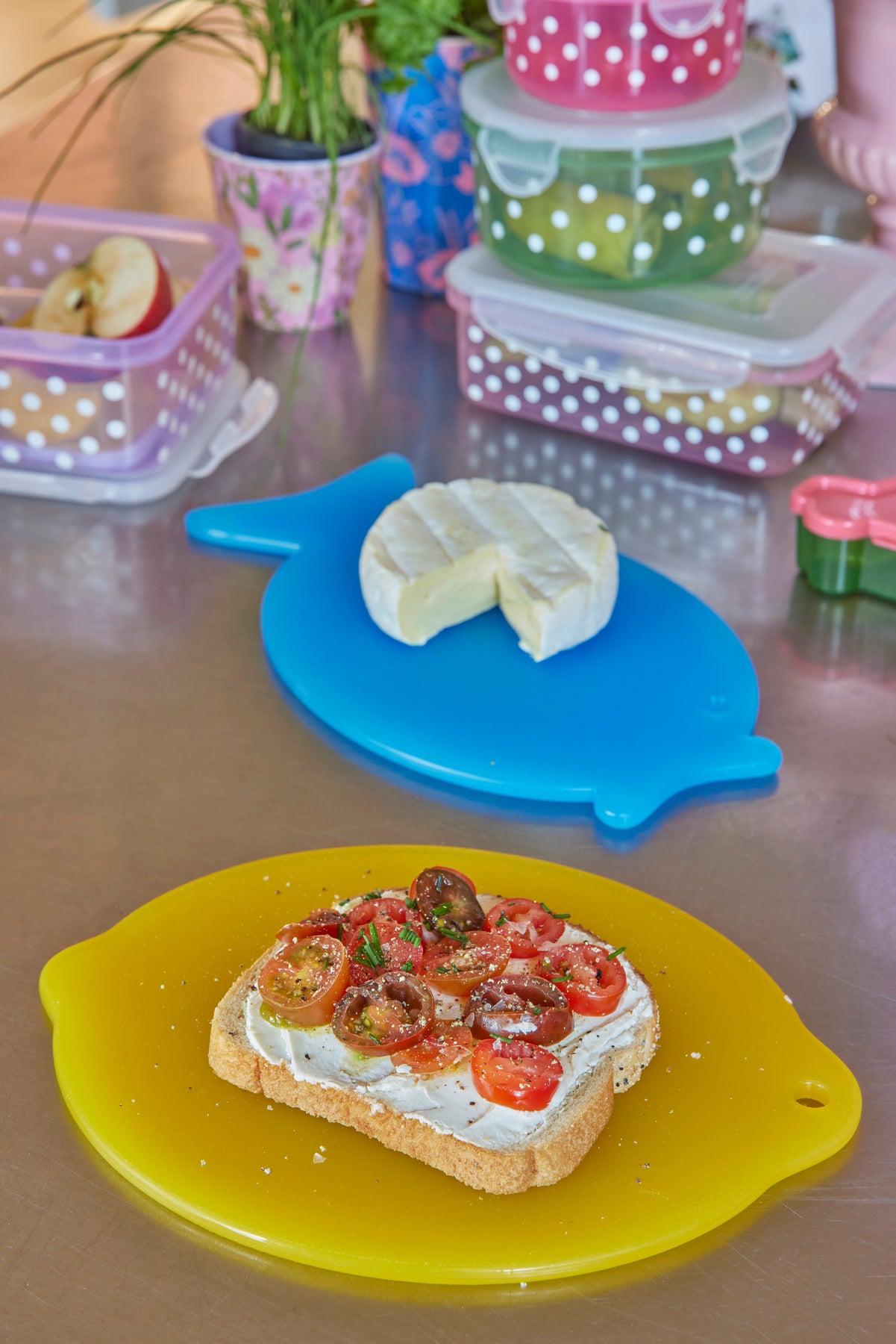 Blue Fish Shaped Chopping Board By Rice DK - Vibrant Home