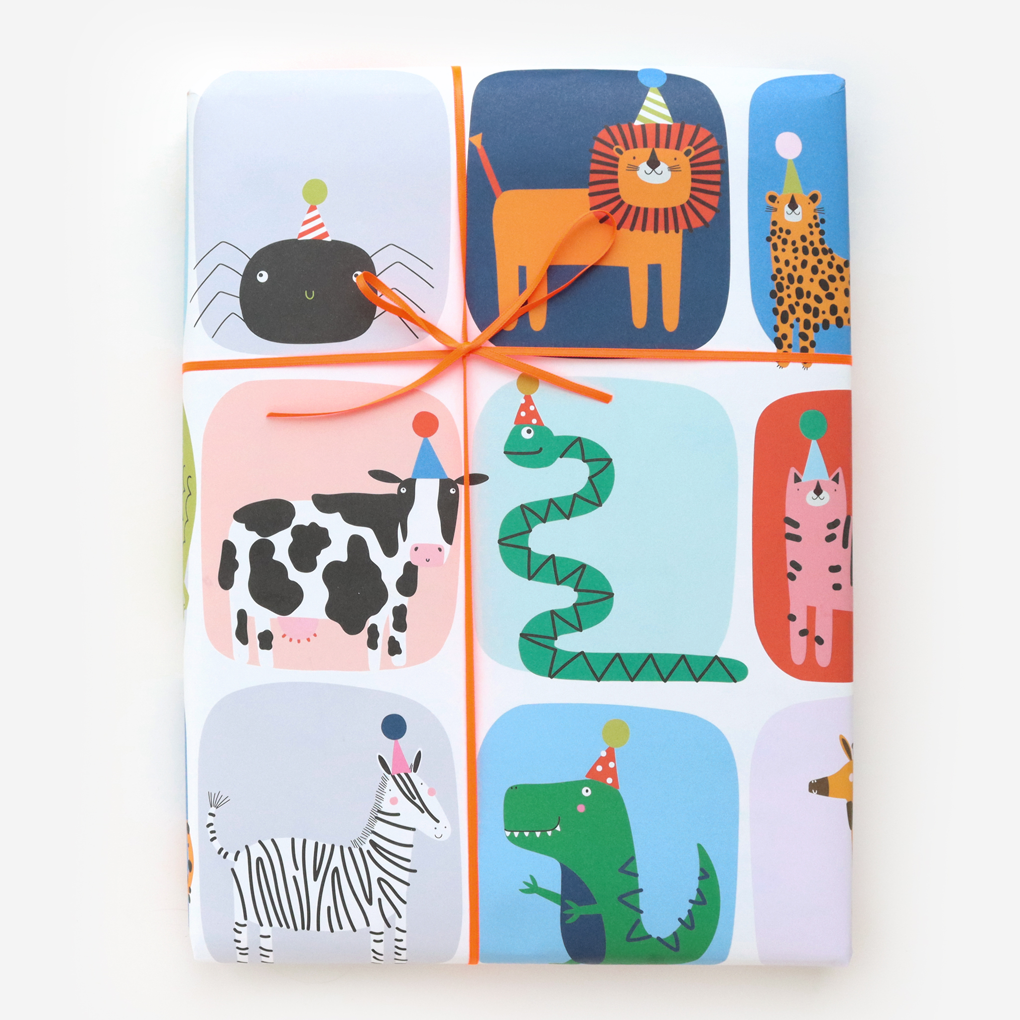 Children's Animal Print Wrapping Paper By Caroline Gardner - Vibrant Home