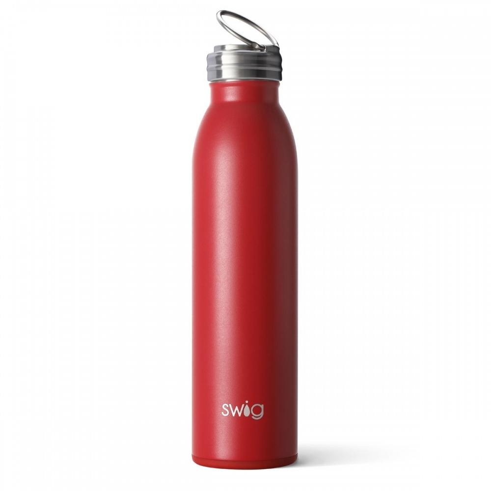 Crimson Red Coloured 590ml Water Bottle By SWIG - Vibrant Home