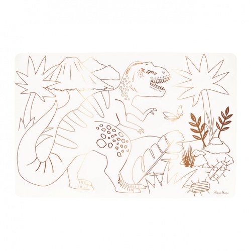 Dinosaur Colouring Placemats by Meri Meri - Vibrant Home