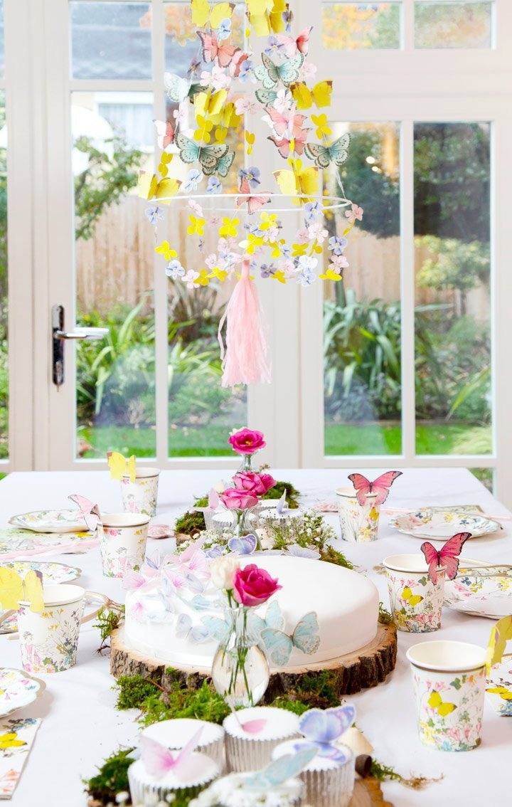 Butterfly and Flower Chandelier By Talking Tables - Vibrant Home