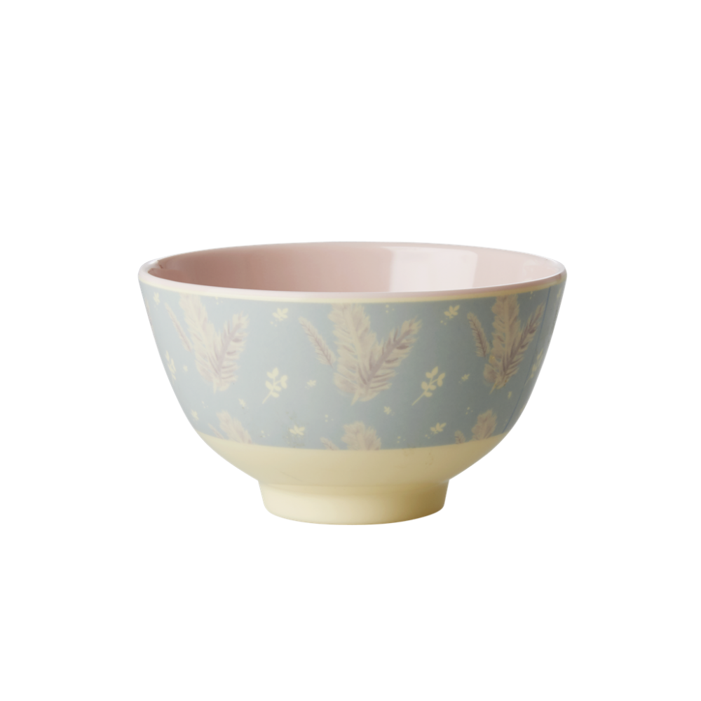 Feather Print Small Melamine Bowl By Rice DK - Vibrant Home