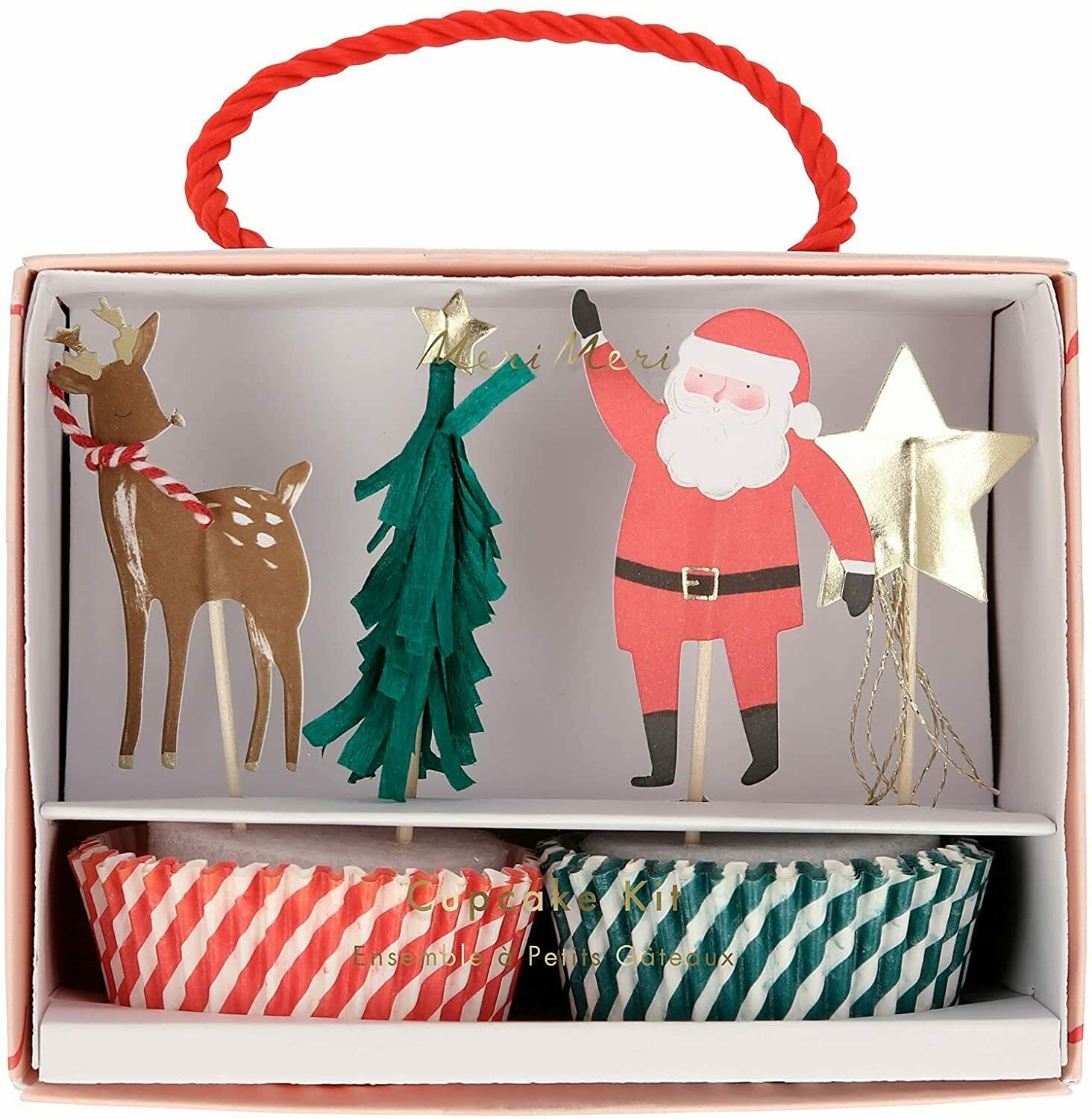 Christmas Icon Theme Cupcake Kit, with Santa, Reindeer and Elves Cake ...