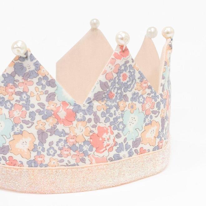 Liberty Print Floral & Pearl Crown By Meri Meri - Vibrant Home