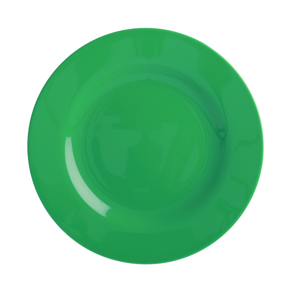 Forest Green Melamine Side Plate or Kids Plate Rice DK - Vibrant Home