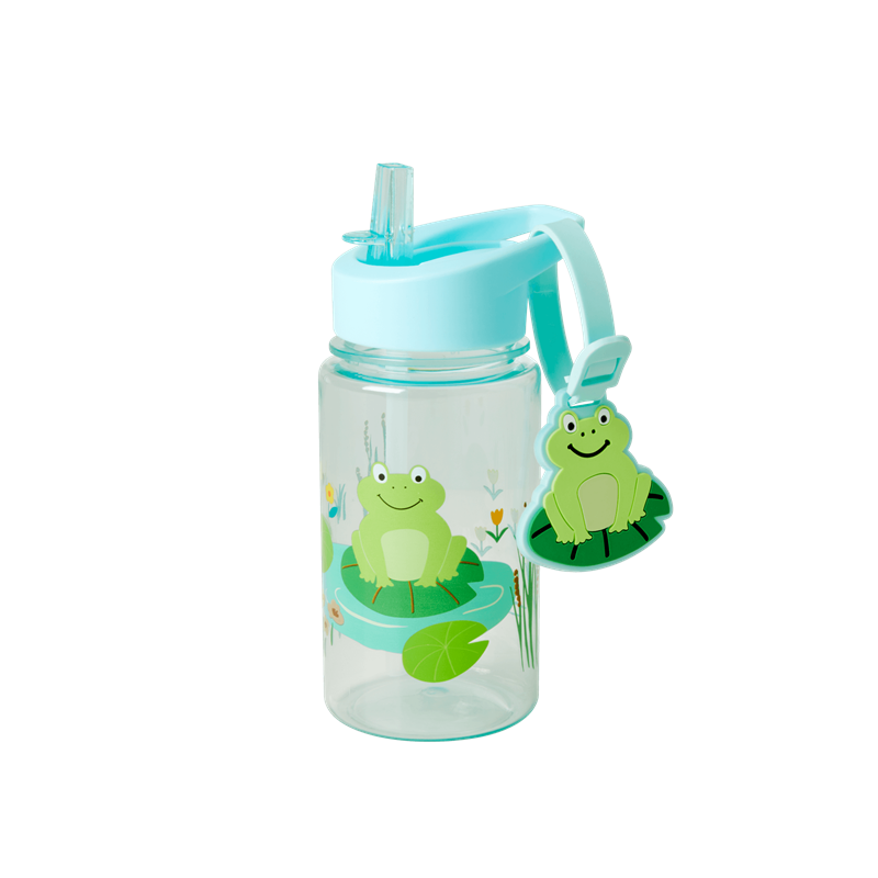 Frog Print Childs Water Bottle From Rice DK - Vibrant Home