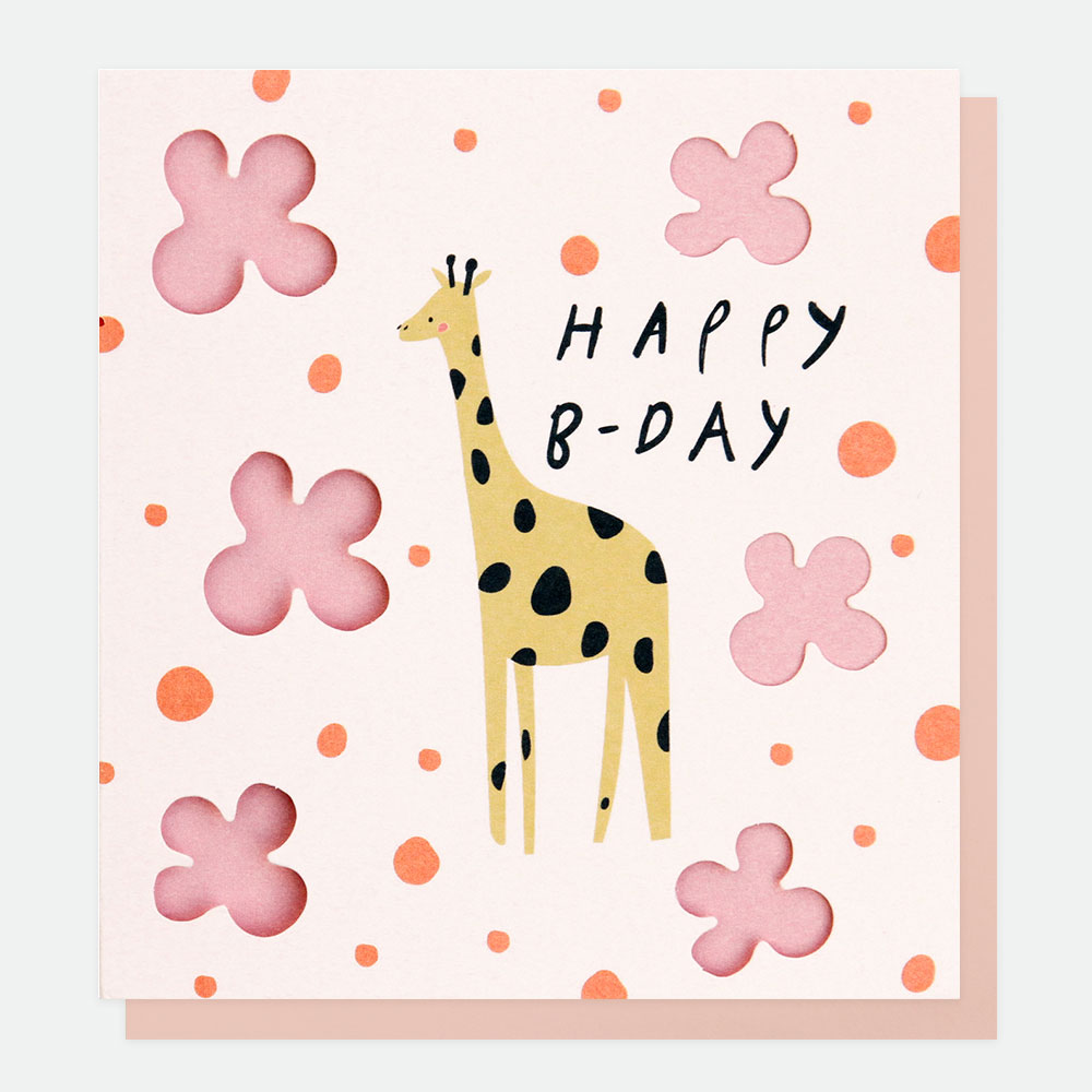 Giraffe Birthday Card By Caroline Gardner - Vibrant Home