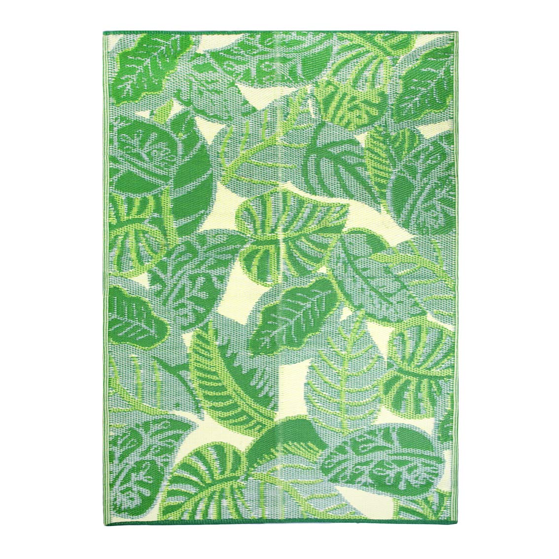 Green Palm Print Outdoor mat By Talking Tables - Vibrant Home