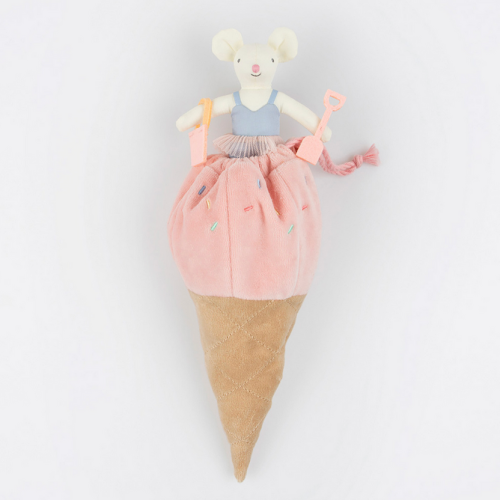 Ice Cream Mouse Mini Doll By Meri Meri - Vibrant Home