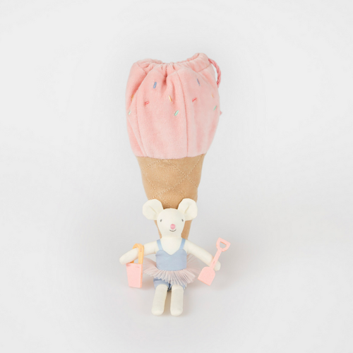 Ice Cream Mouse Mini Doll By Meri Meri - Vibrant Home