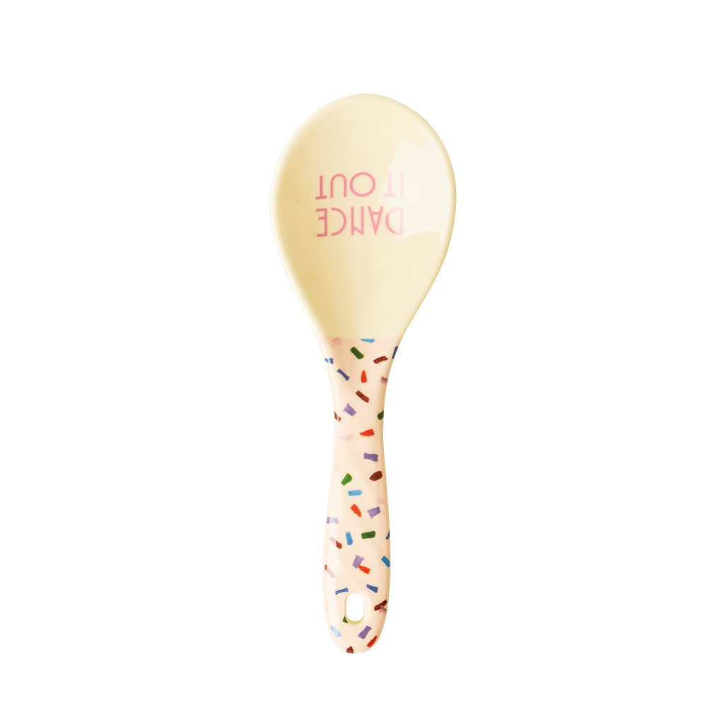 Melamine Salad Spoon Dancing Legs Print Rice DK - Vibrant Home