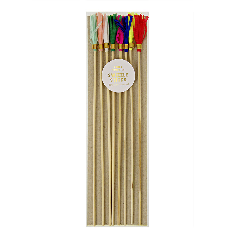 Colourful Wooden Cocktail Swizzle Sticks By Meri Meri use for your ...
