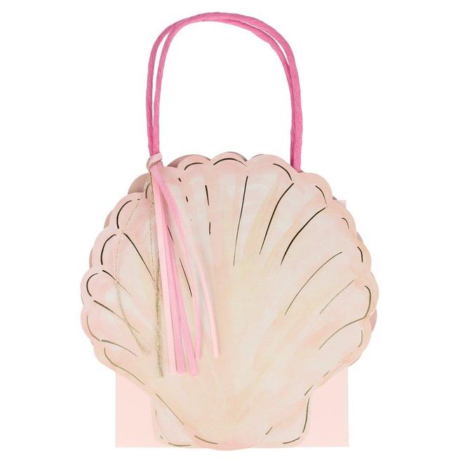 Mermaid Theme Shell Shaped Party Bags or Gift Bags By Meri Meri, in a ...