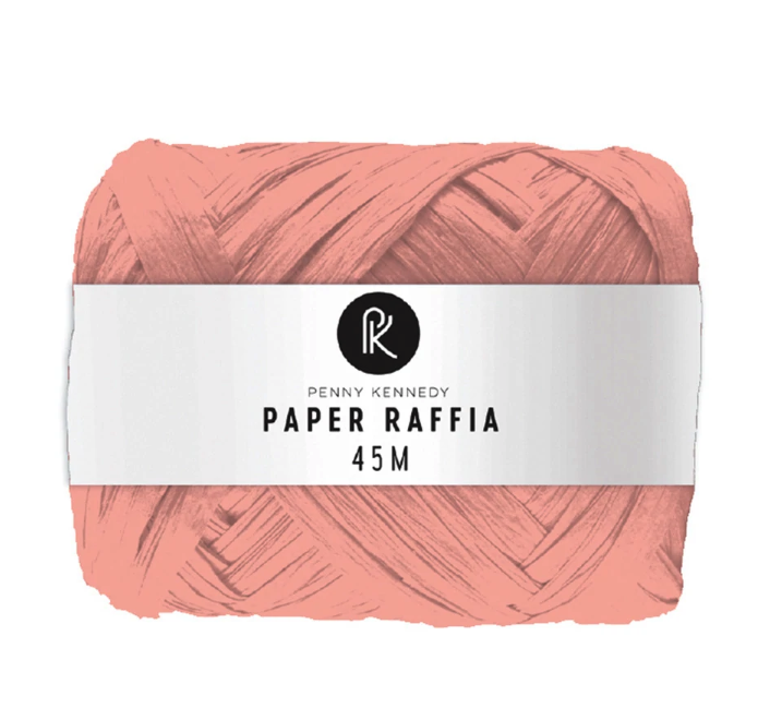 Pale Pink Paper Raffia Ribbon By Penny Kennedy - Vibrant Home