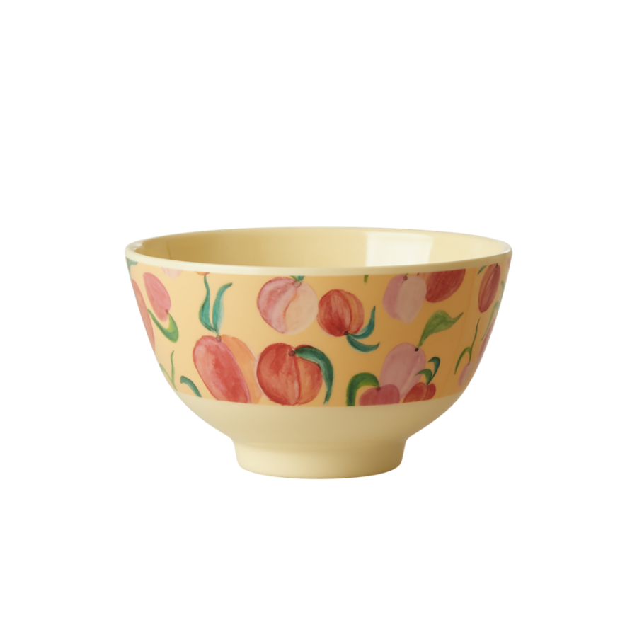 Peach Print Small Melamine Bowl Rice DK - Vibrant Home