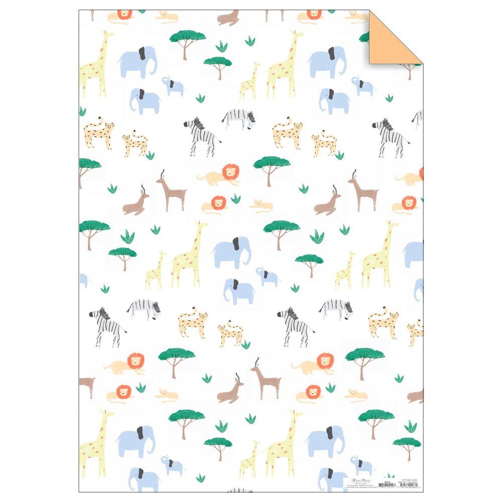 Meri Meri Safari Animal Print Wrapping Paper - Vibrant Home