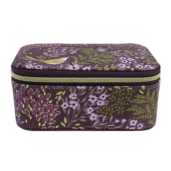 Plum Songbird Print Jewellery Case Sara Miller London - Vibrant Home