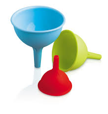 Colourful Silicone Funnel Set By CKS Zeal - Vibrant Home