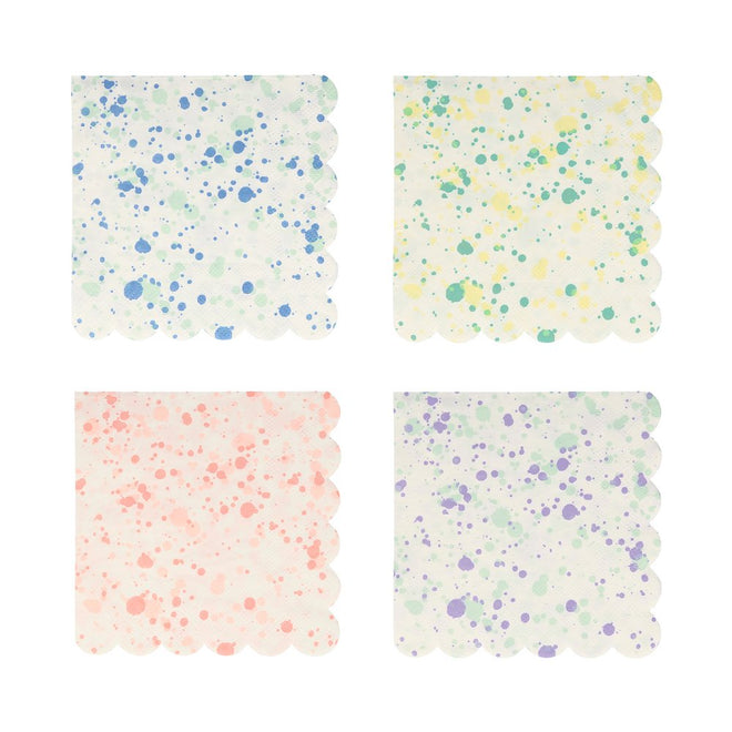 Speckled Print Small Paper Napkins Pack of 16 Meri Meri - Vibrant Home