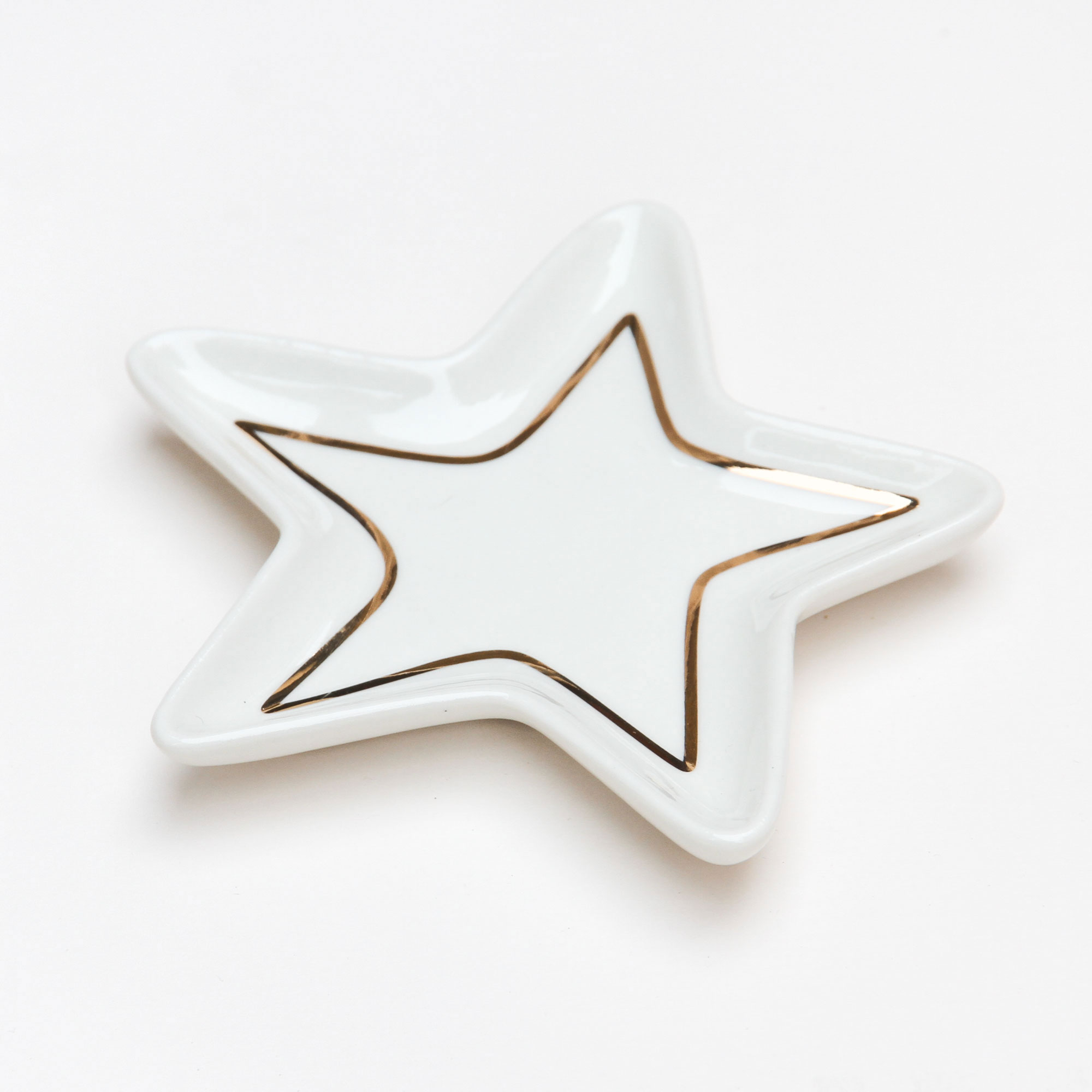 Star Shape Ceramic Trinket Dish By Caroline Gardner - Vibrant Home