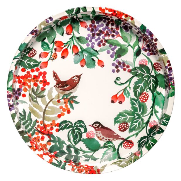Emma Bridgewater Hedgerow Print Round Deepwell Tray - Vibrant Home