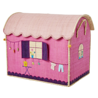 Colourful Childrens Raffia Toy Storage Baskets by Rice DK - Vibrant Home